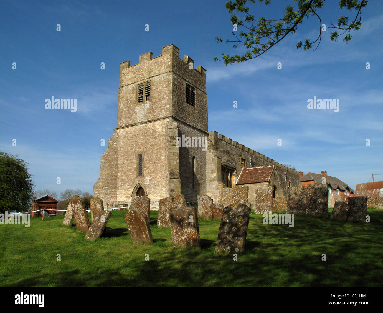 St Giles Church, Chesterton, Warwickshire, England Stock Photo - Alamy