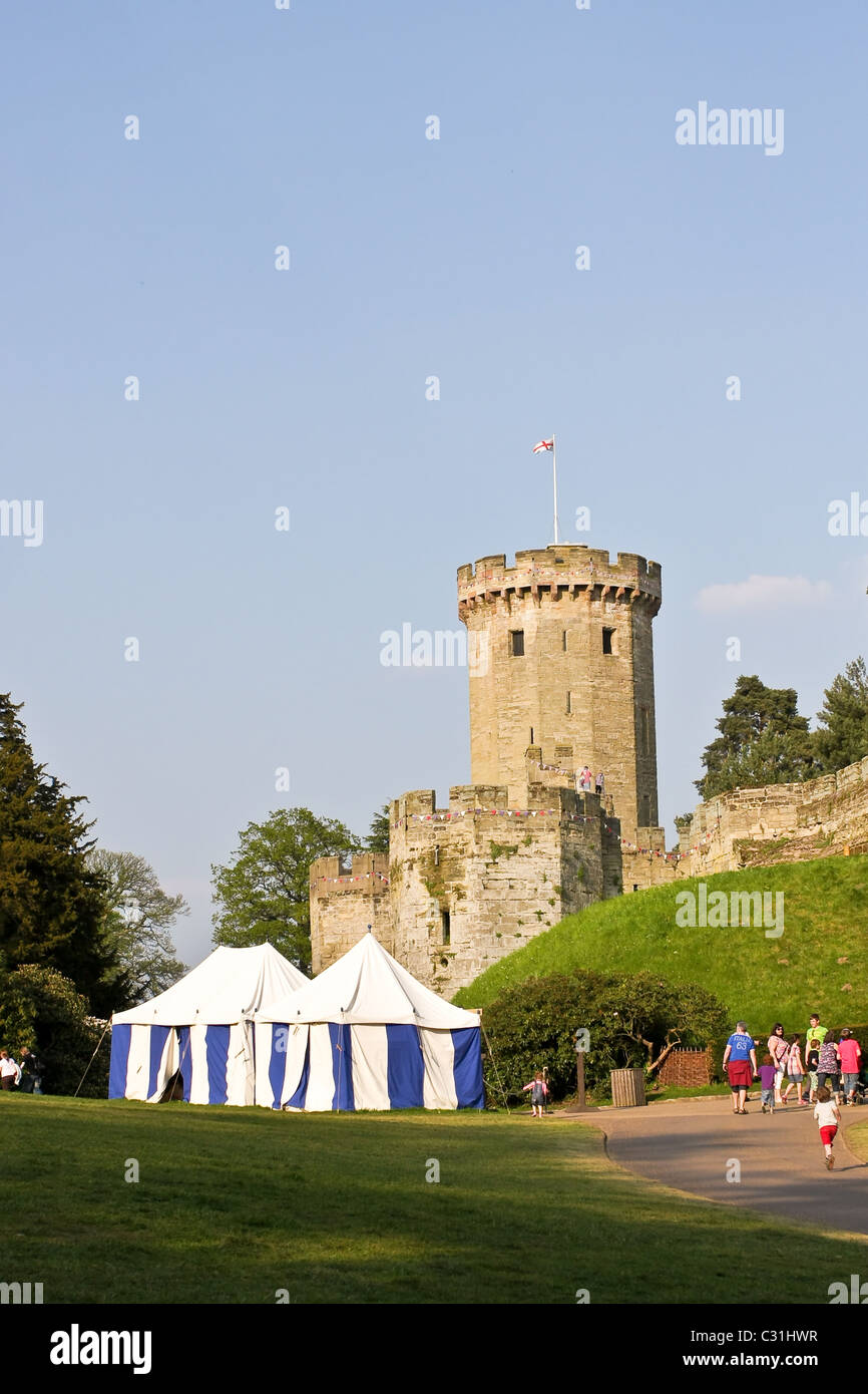 Tower at Warwick Castle Stock Photo - Alamy