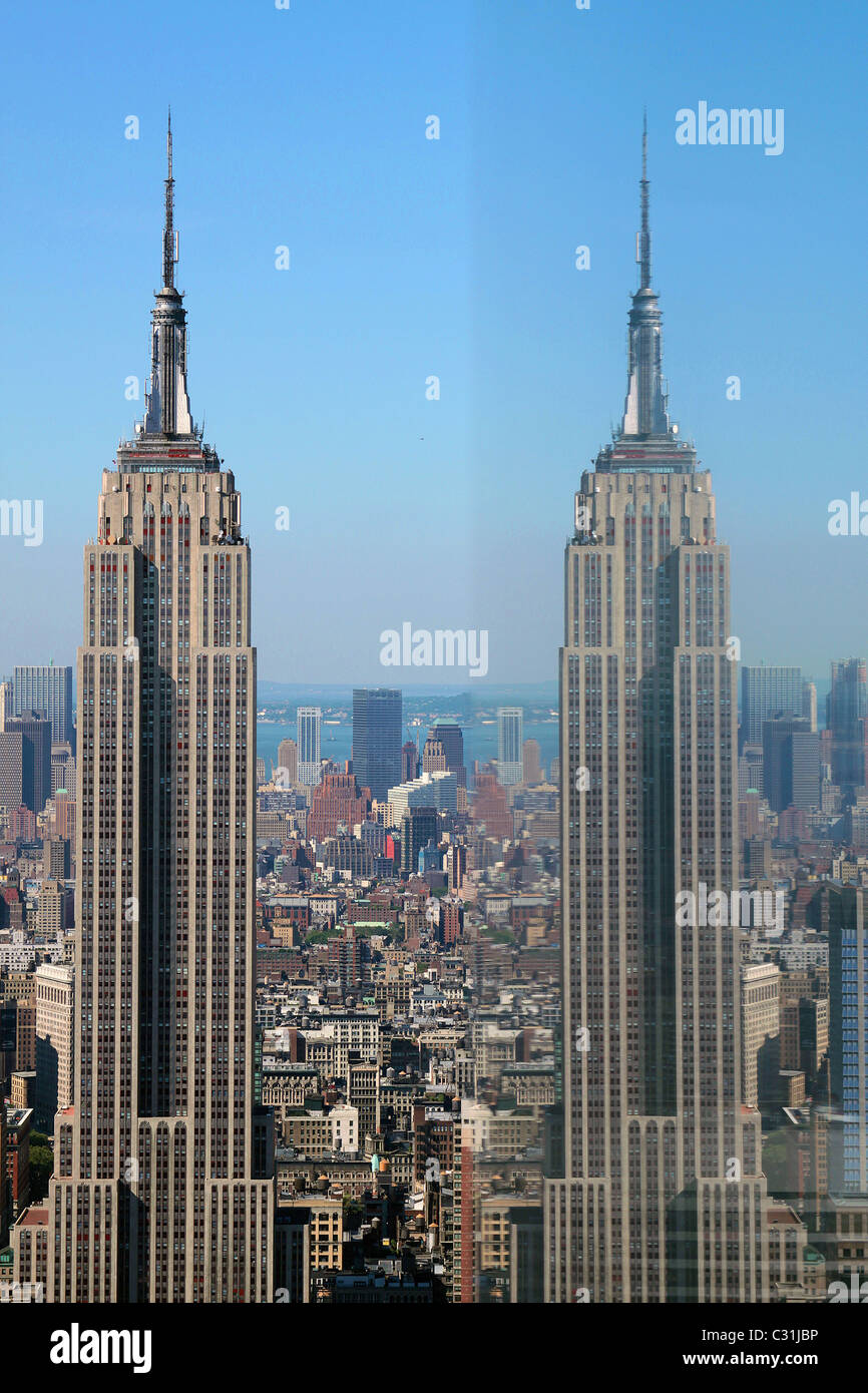 Empire state building window pane hi-res stock photography and images ...