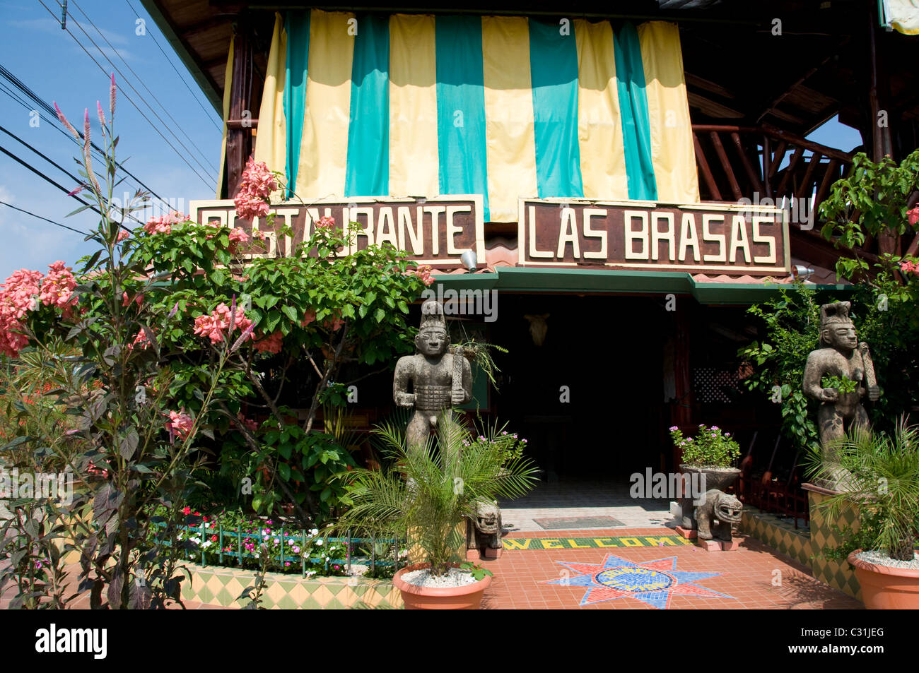 Restaurant Samara Costa Rica Stock Photo - Alamy
