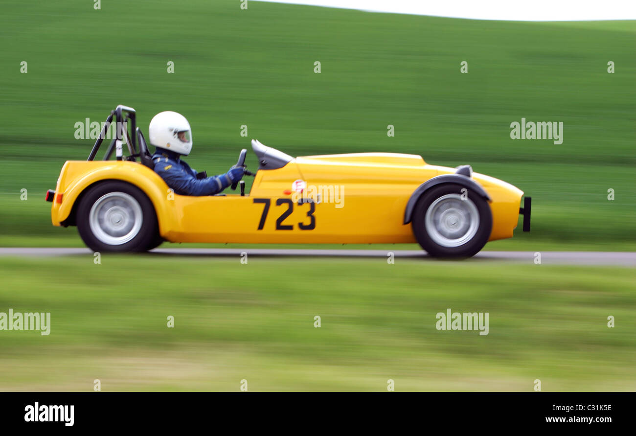 Westfield racing car at speed hill climb event Stock Photo - Alamy