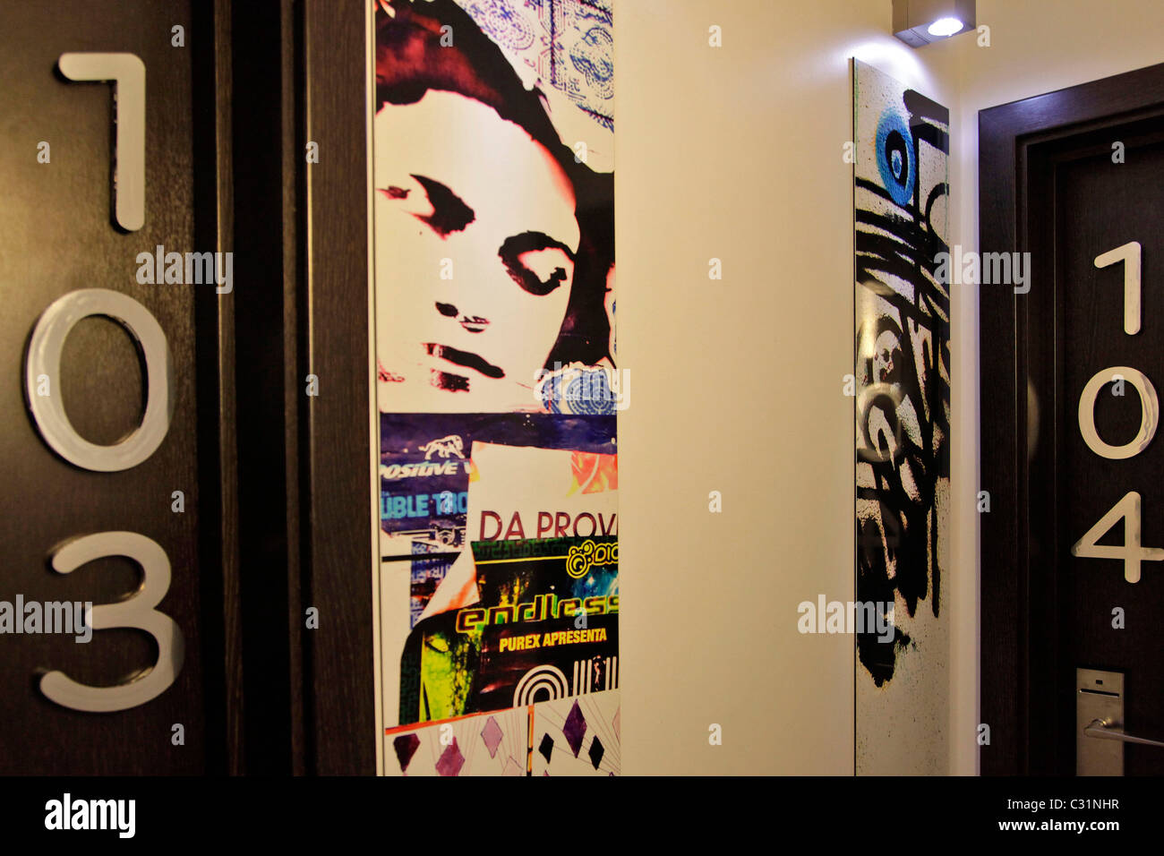 Entry to the room in the internacional international design hotel hi ...