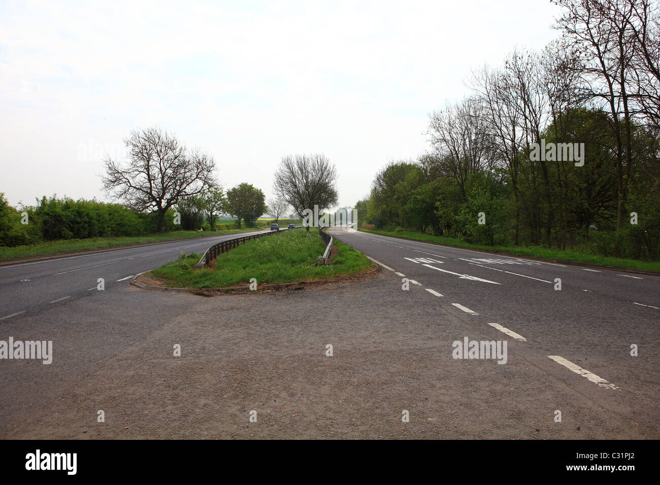 Lay-by at Deadman's Hill in Bedfordshire where the A6 murder took place ...