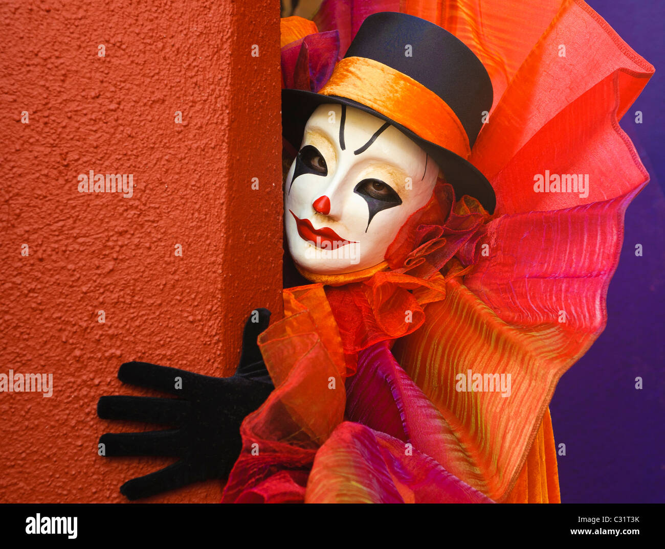 Carnival clown mask hi-res stock photography and images - Alamy