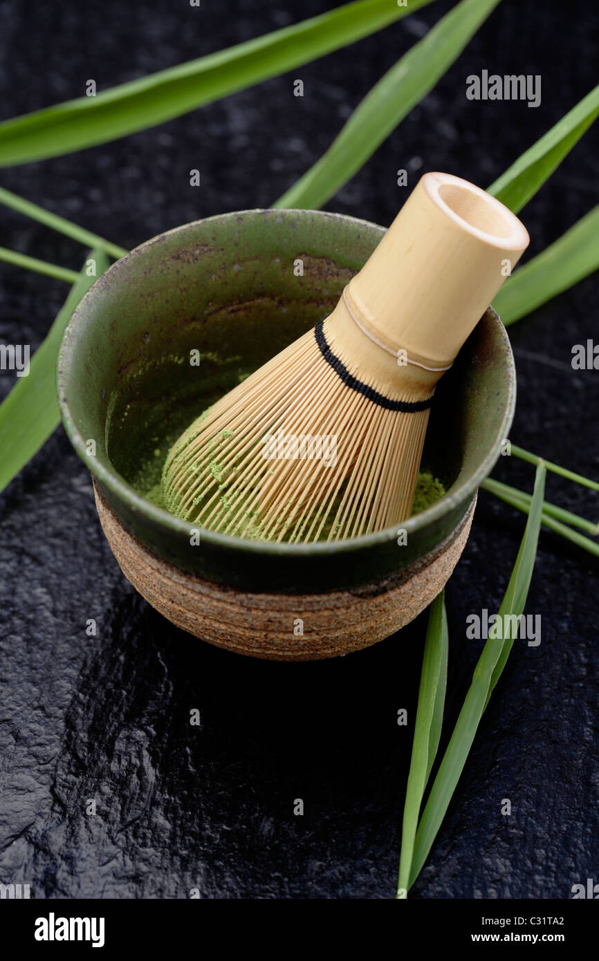 Preparing matcha tea in bowl hi-res stock photography and images - Alamy