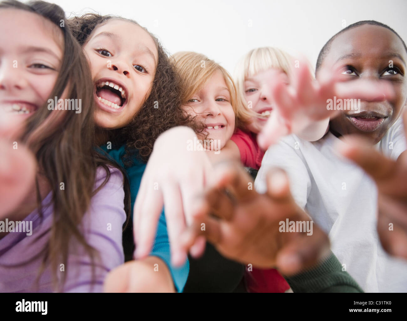 Grinning, playful children Stock Photo - Alamy