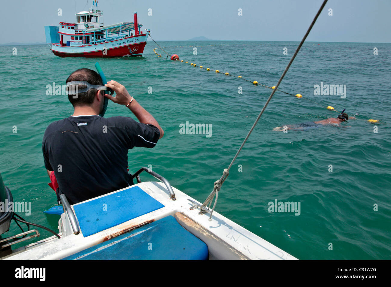 DEEP SEA DIVING WITH GOGGLES AND SNORKEL OFF OF KHO THALU ISLAND ...