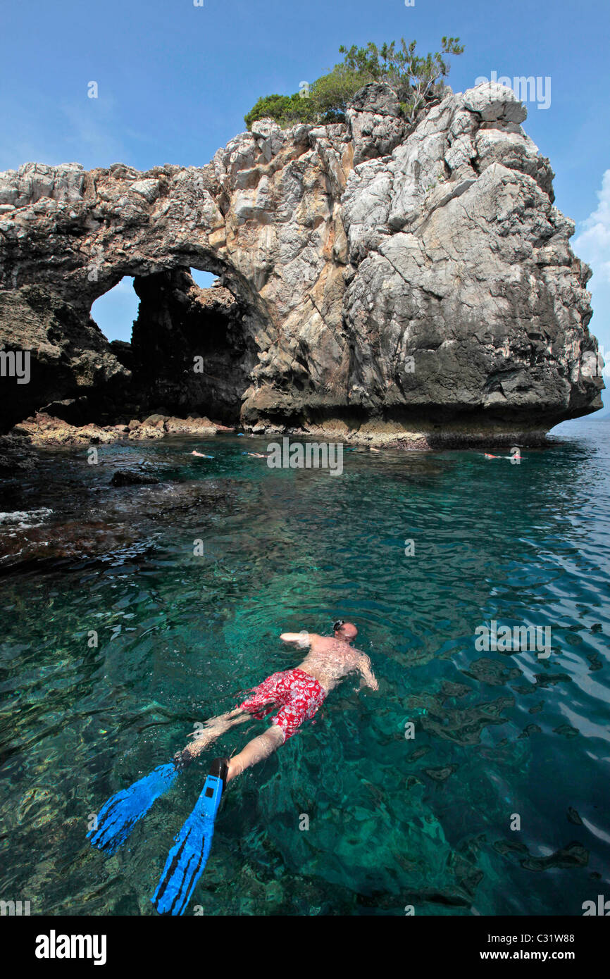 DEEP SEA DIVING WITH GOGGLES AND SNORKEL OFF OF KHO THALU ISLAND ...