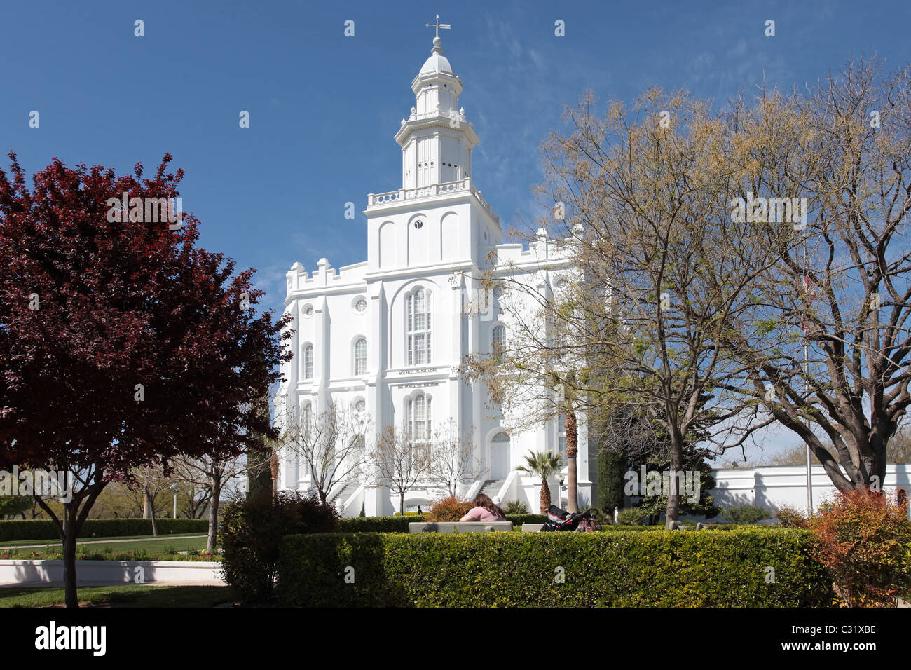 Temple LDS Mormon in St George, Utah. Christian religion. Church of ...