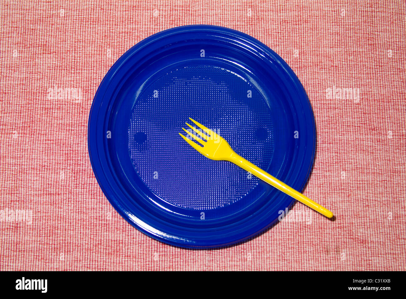 the fork and the plate Stock Photo - Alamy
