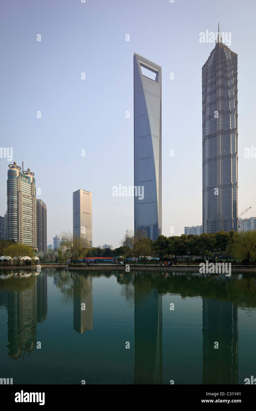 Shanghai world financial centre center building the pudong prc hi-res ...