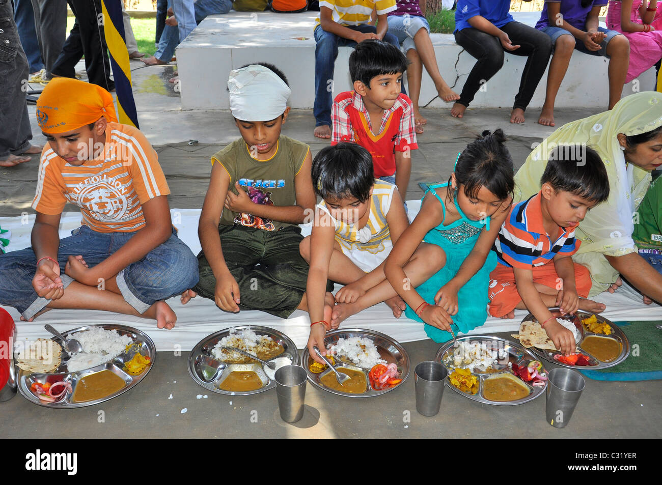Traditional indian feast Stock Photo - Alamy