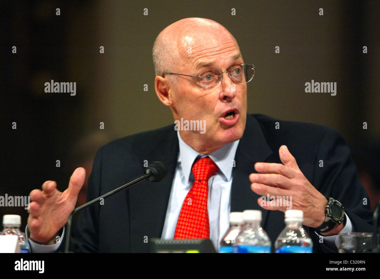 U.S. Treasury Secretary Henry Paulson during a hearing before the ...