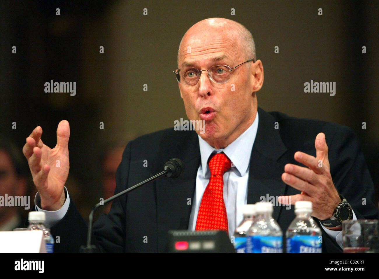 U.S. Treasury Secretary Henry Paulson during a hearing before the ...