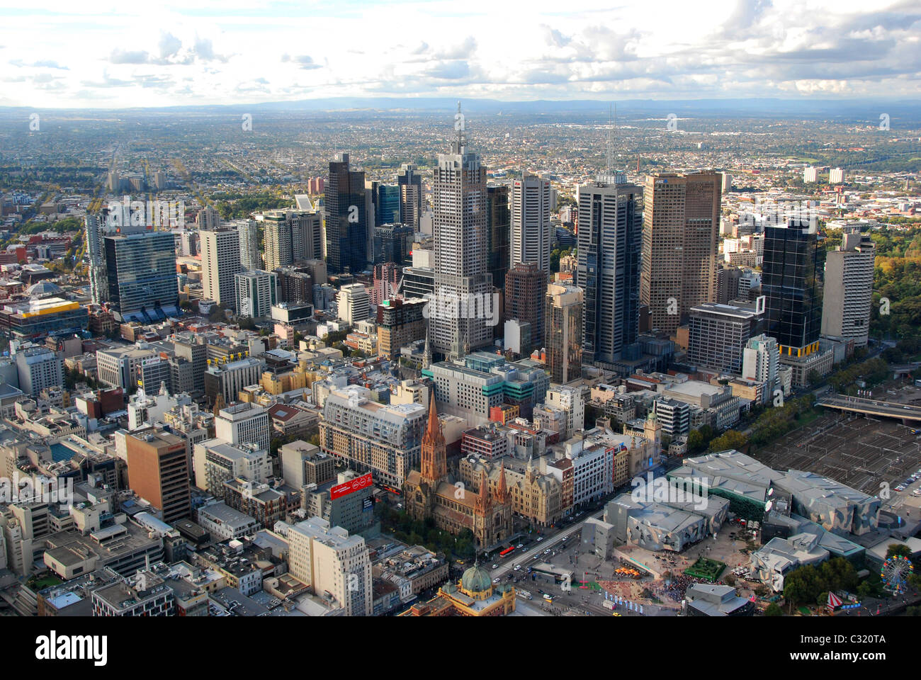 The central business district of the city of Melbourne Australia ...