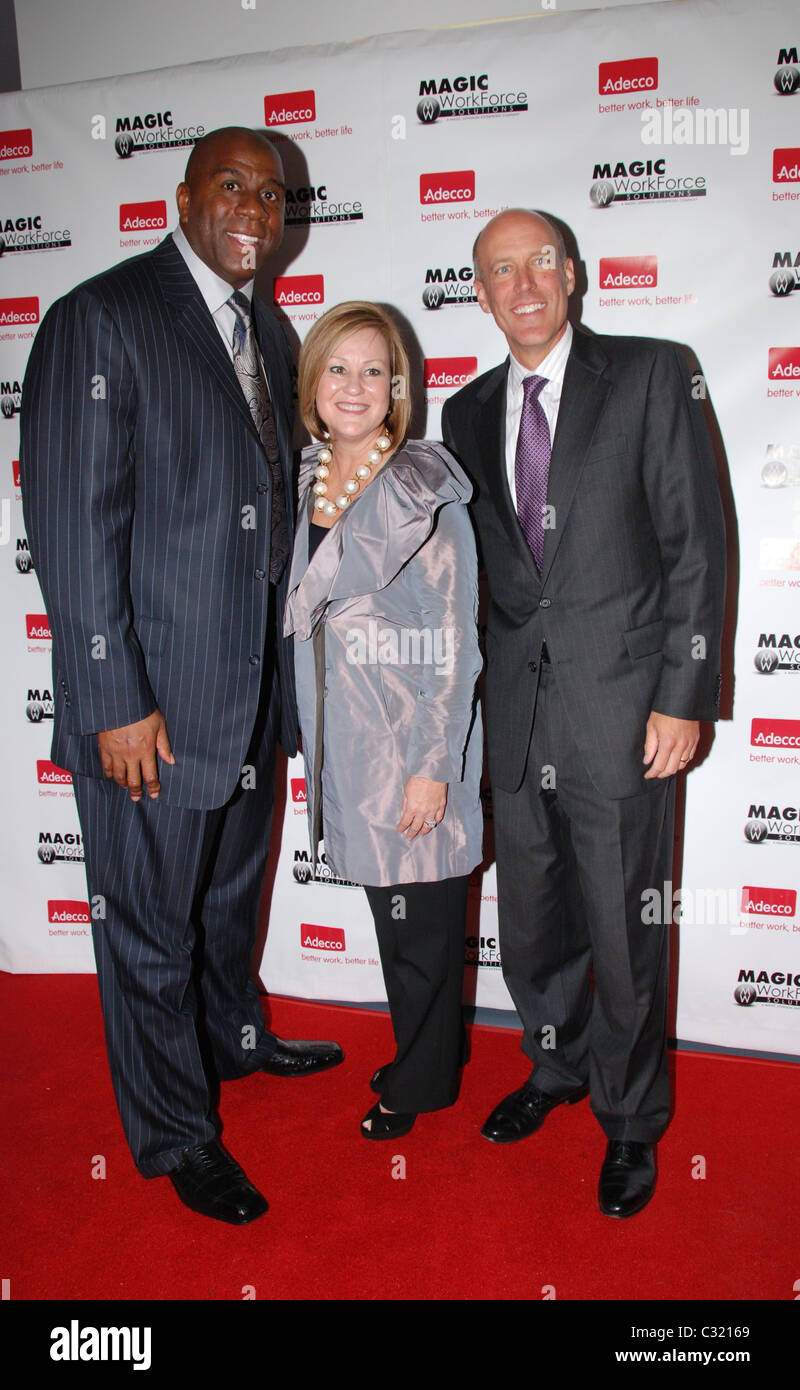 Earvin Magic Johnson, Joyce Russell and Tig Gilliam Magic Workforce ...
