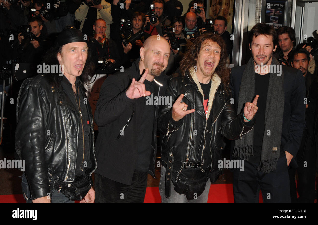 Robb Reiner, Steve 'Lips' Kudlow Glenn Five of Anvil and Keanu Reeves ...