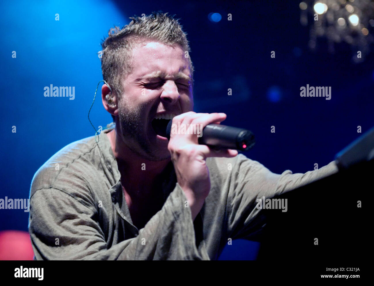 Ryan Tedder OneRepublic performing live at the Forum London, England ...