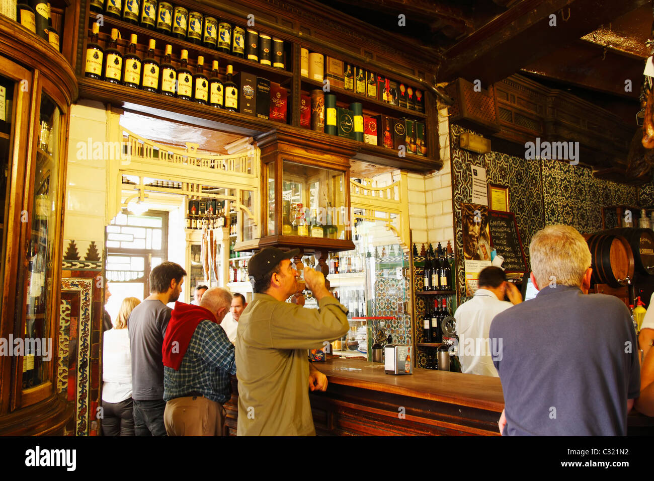 The famous El Rinconcillo Tapas bar in Seville. Said to be the oldest ...