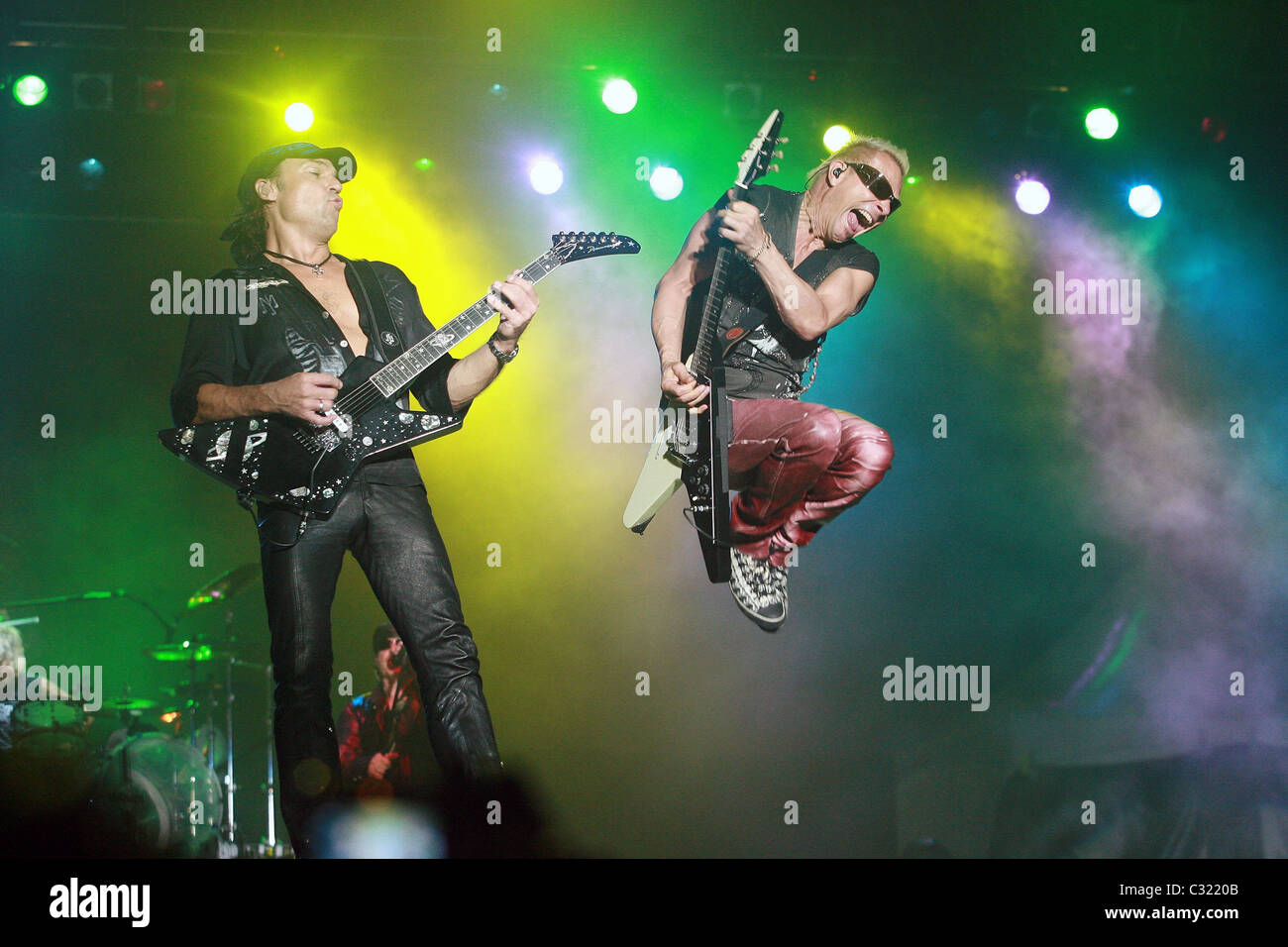 Matthias Jabs and Rudolf Schenker Rock group Scorpions performing at ...