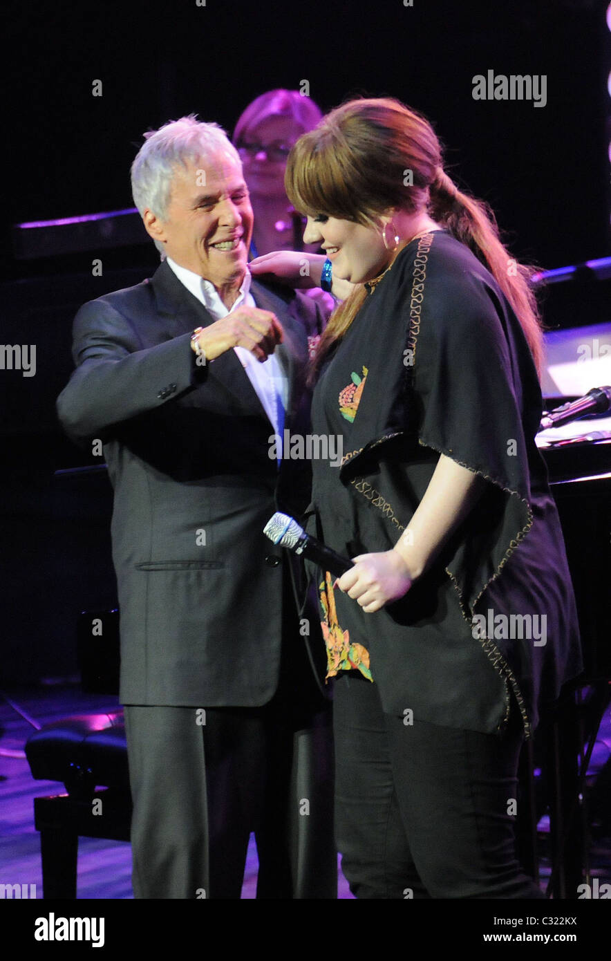 Burt Bacharach and Adele Adkins performing at the Electric Proms at the ...