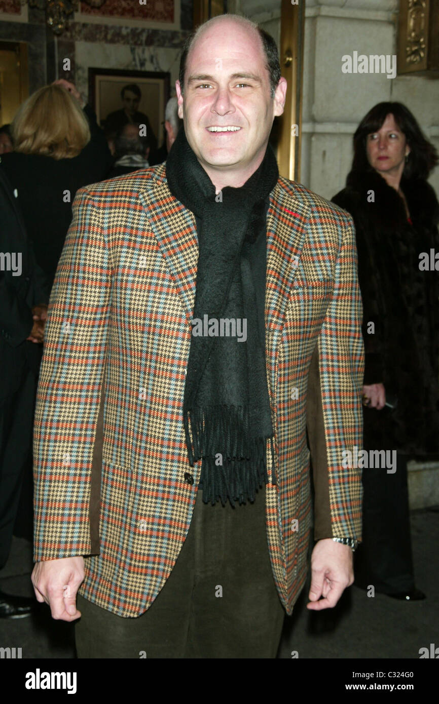Matthew Weiner opening night of the new Broadway show 'Speed the Plow ...