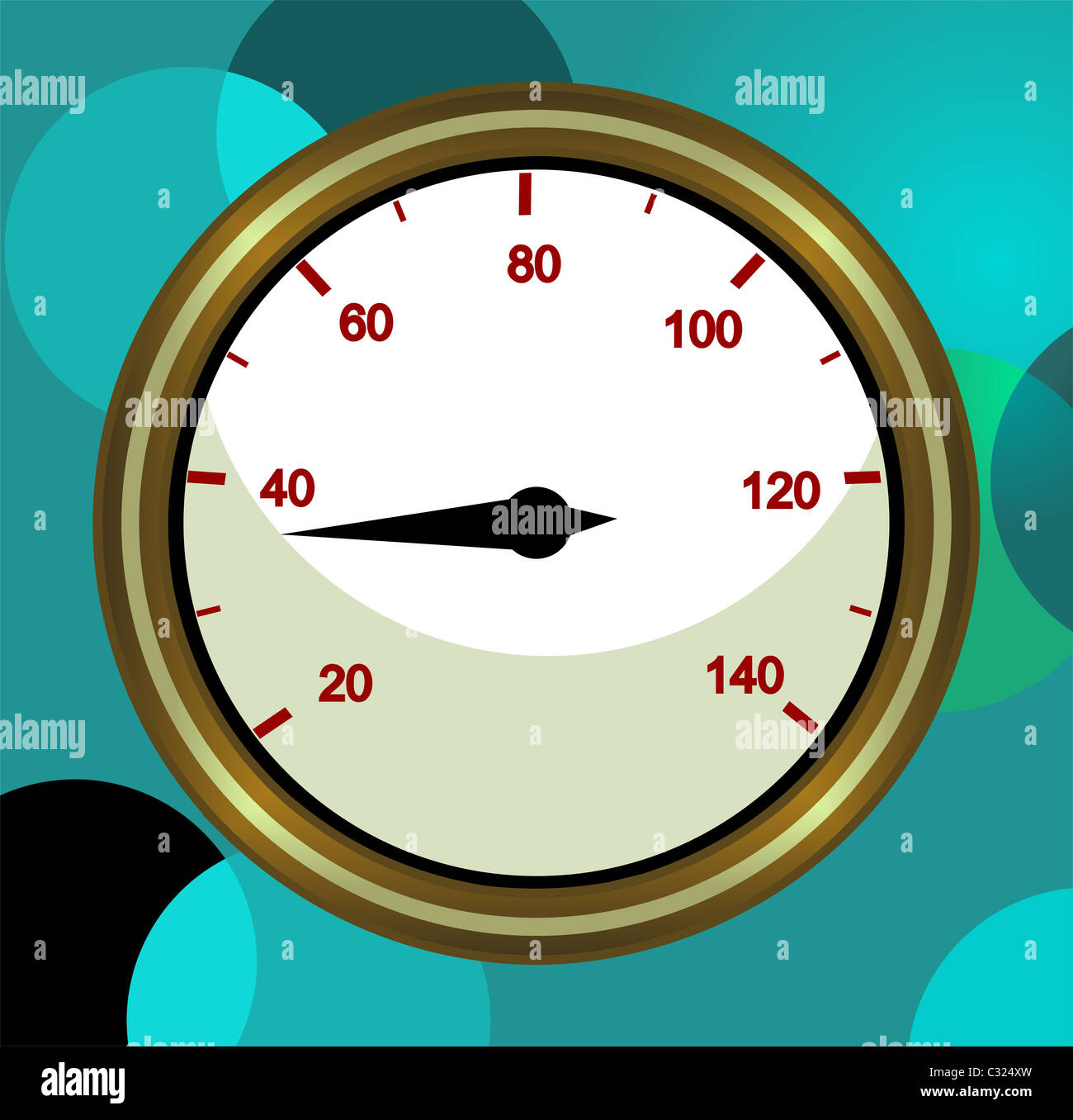 tachometer with black needle Stock Photo - Alamy