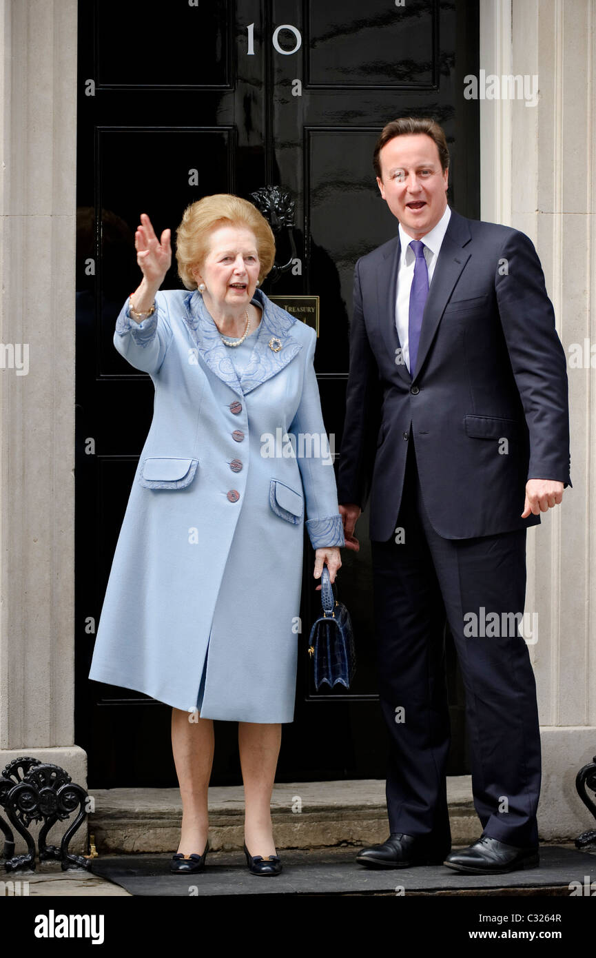 Prime Minister David Cameron meets former Conservative Prime Minister ...