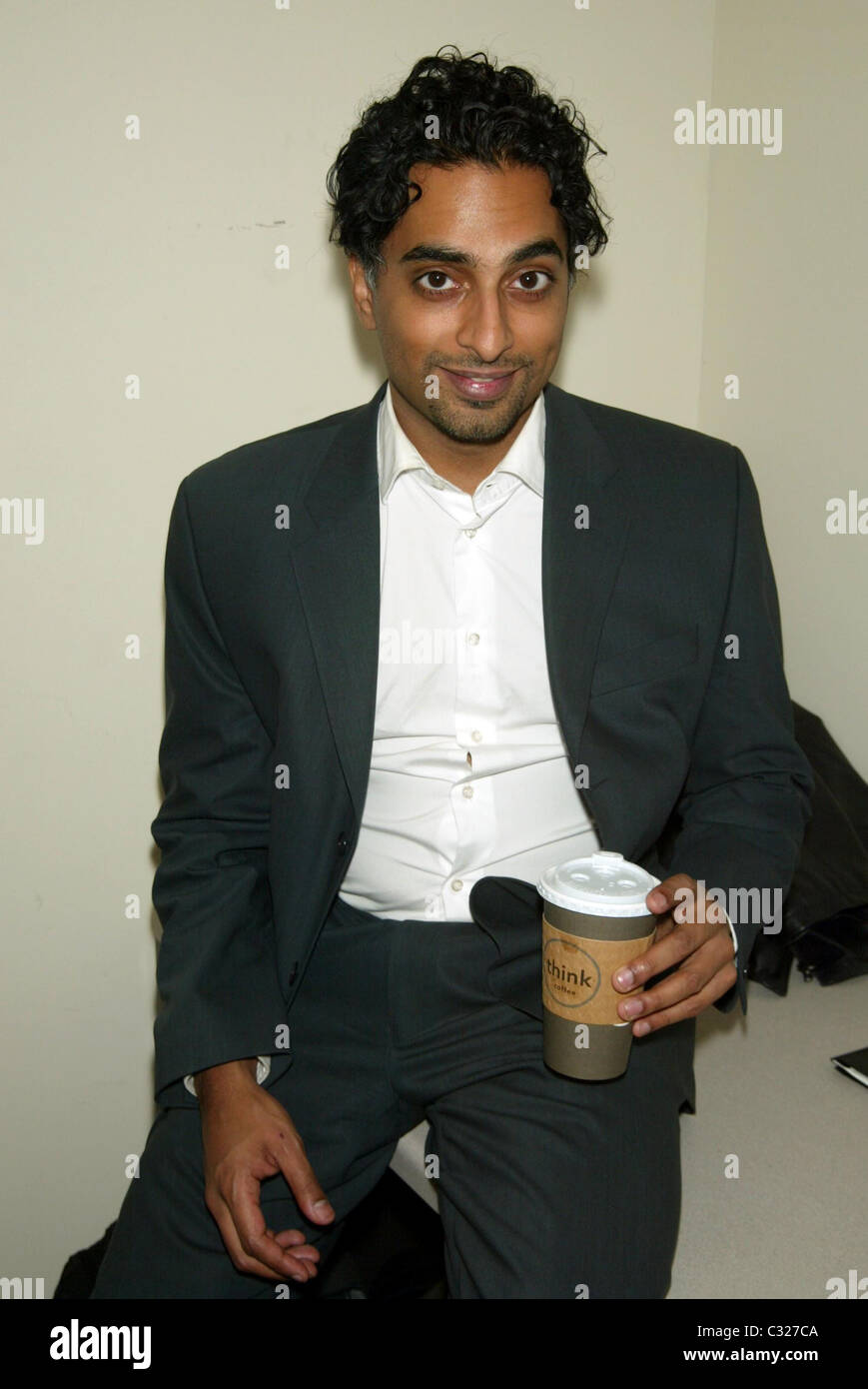 Manu Narayan backstage at 'Shakespeare in the Brave New World,' a ...