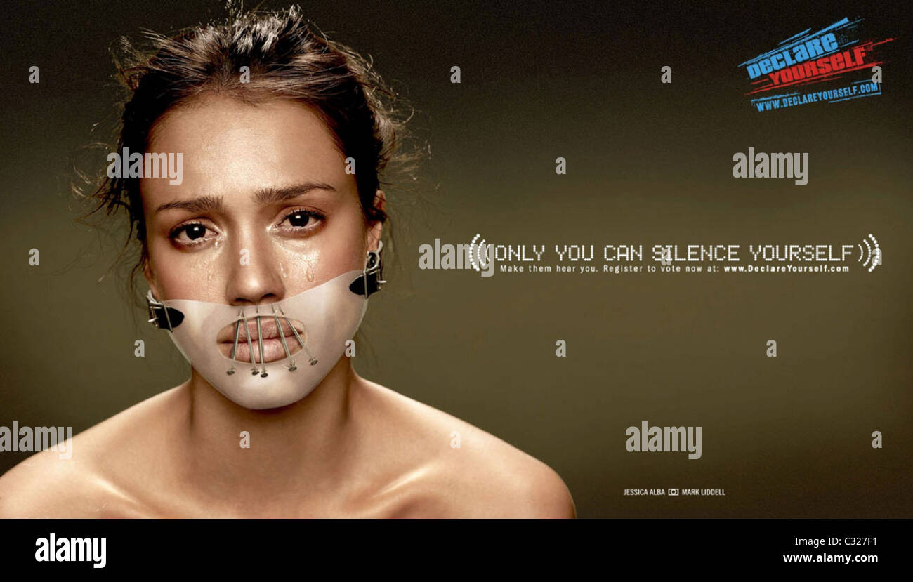Jessica Alba appears on the Declare Yourself's (declareyourself.org ...