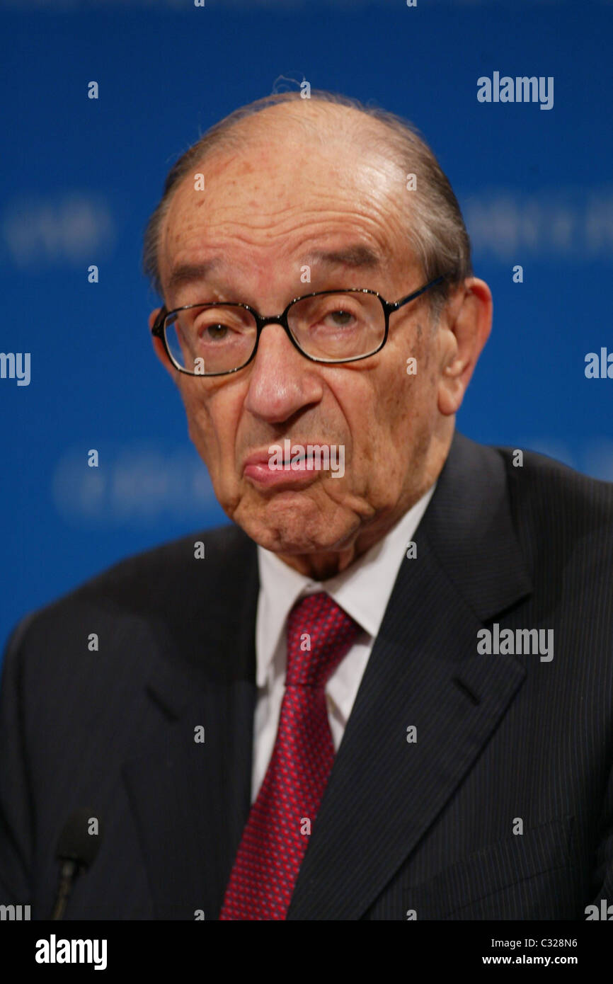 Former Federal Reserve chairman Alan Greenspan Annual conference of the ...