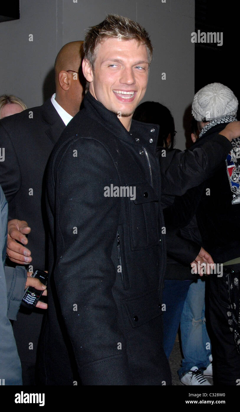 Nick Carter of the Backstreet Boys outside MTV TRL Studios in Times ...