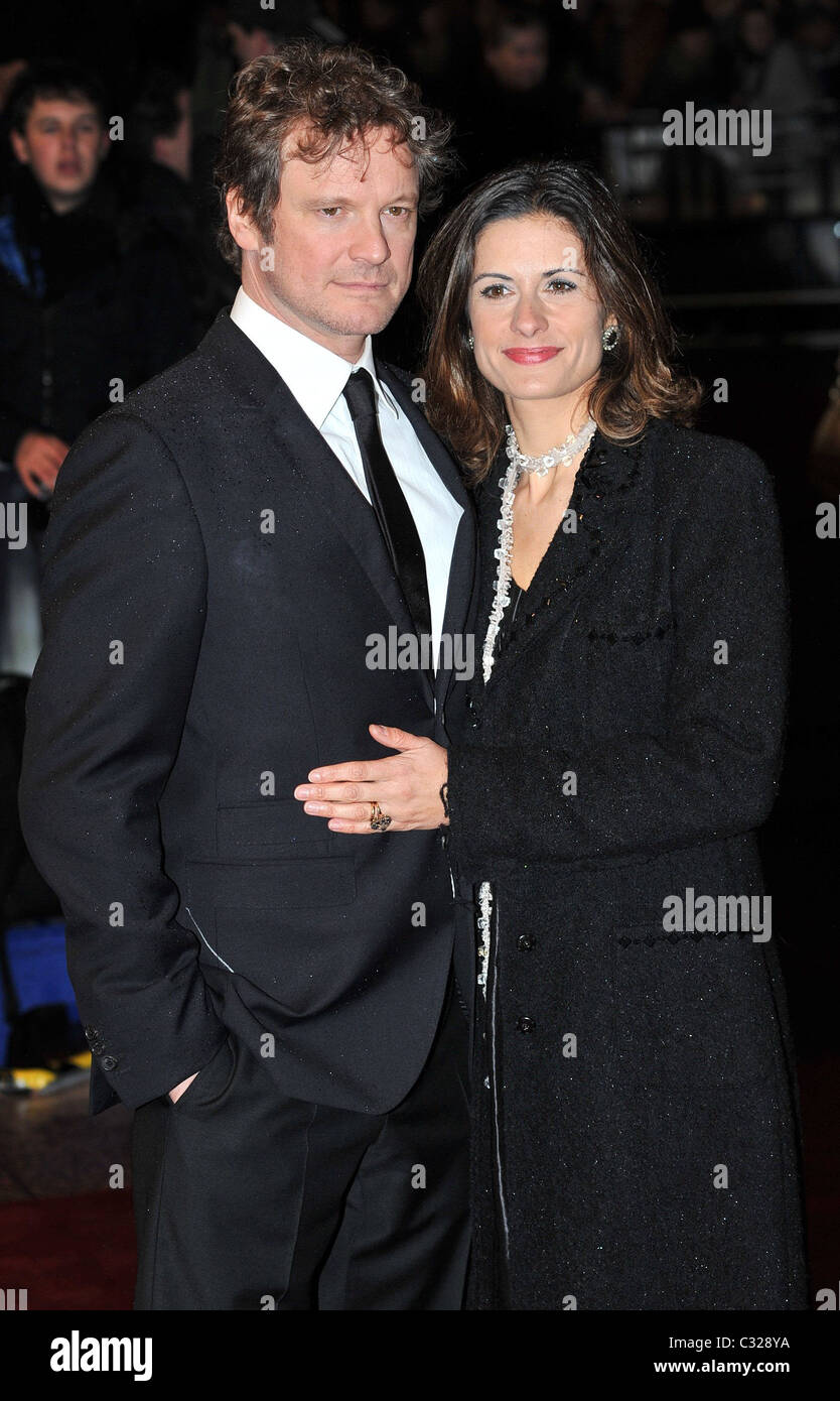 Colin Firth and Livia Giuggioli The Times BFI London Film Festival ...