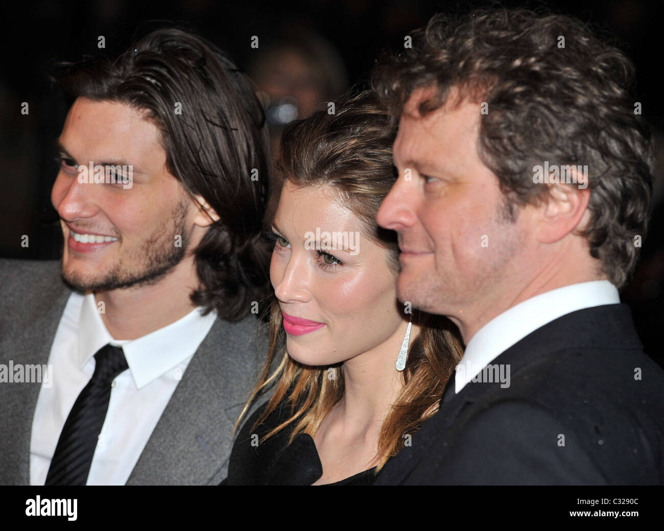 Ben Barnes, Jessica Biel and Colin Firth The Times BFI London Film ...