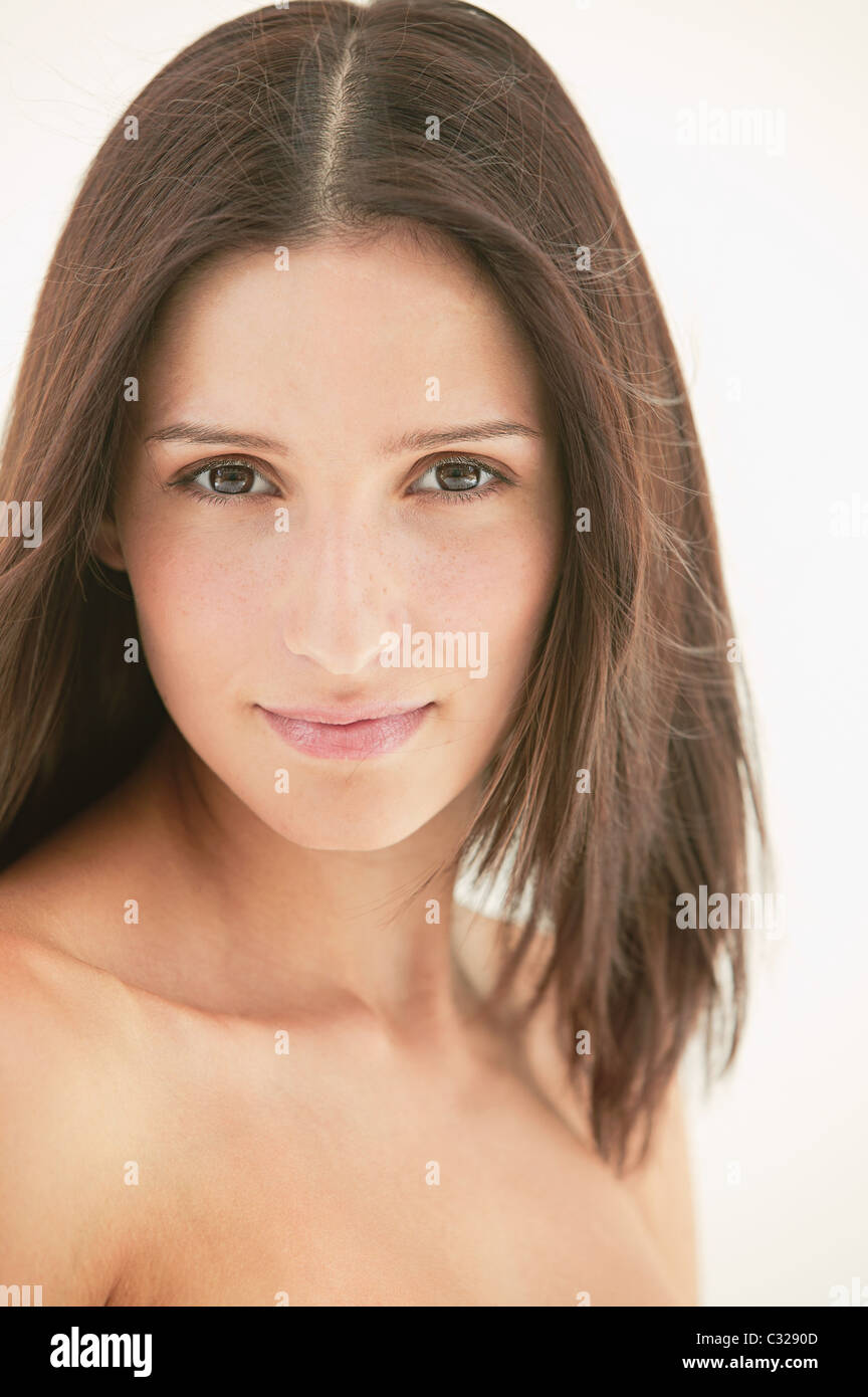Portrait of a young woman Stock Photo - Alamy