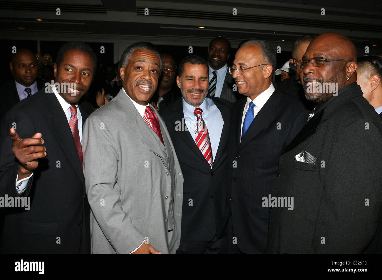 Malcolm Smith, Rev. Al Sharpton, Gov. David Paterson, William C ...