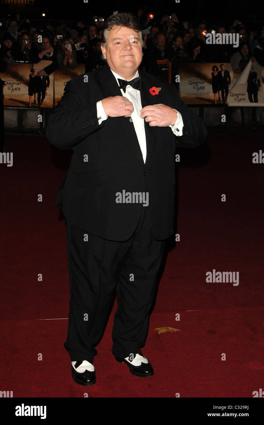 Robbie Coltrane The World premiere of the new James Bond movie 'Quantum ...
