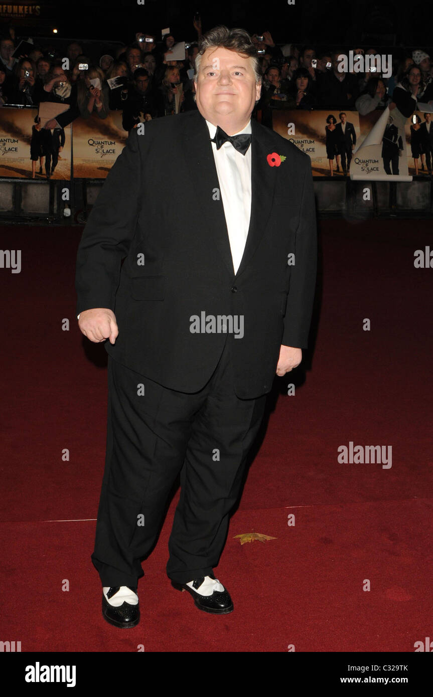 Robbie Coltrane The World premiere of the new James Bond movie 'Quantum ...