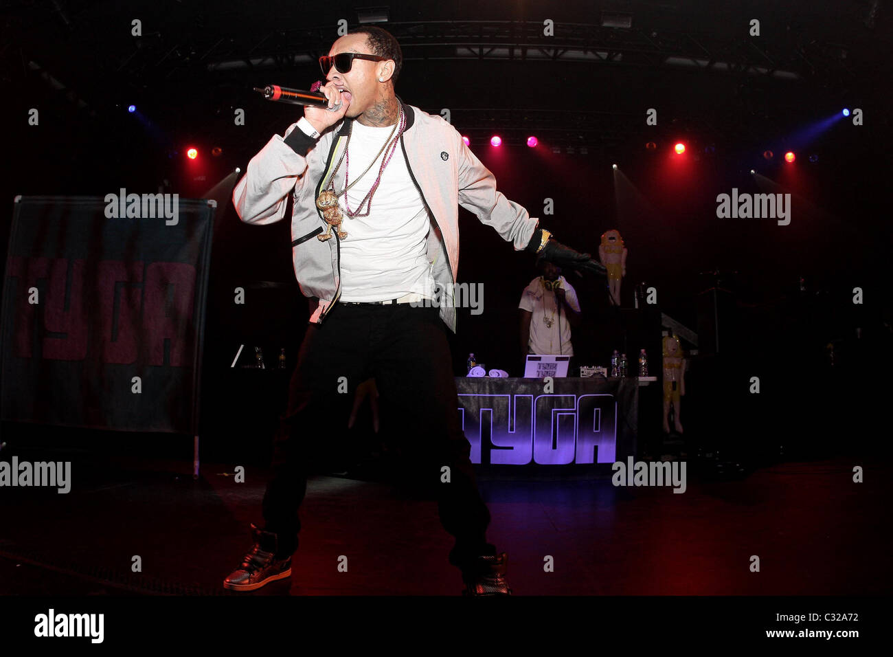 Tyga performing live at Nokia Theatre in Times Square New York City ...