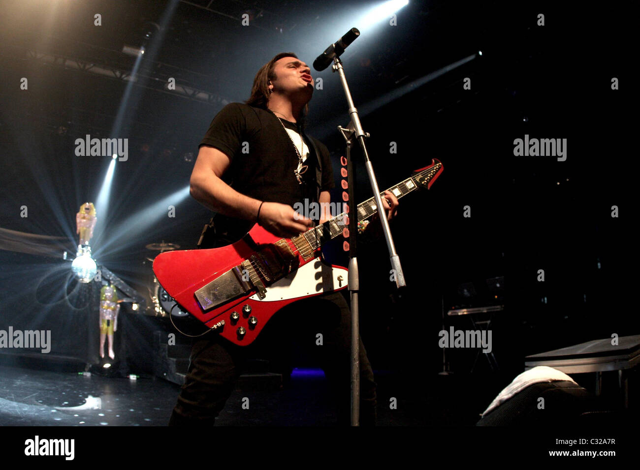 Metro Station performing live at Nokia Theatre in Times Square New York ...