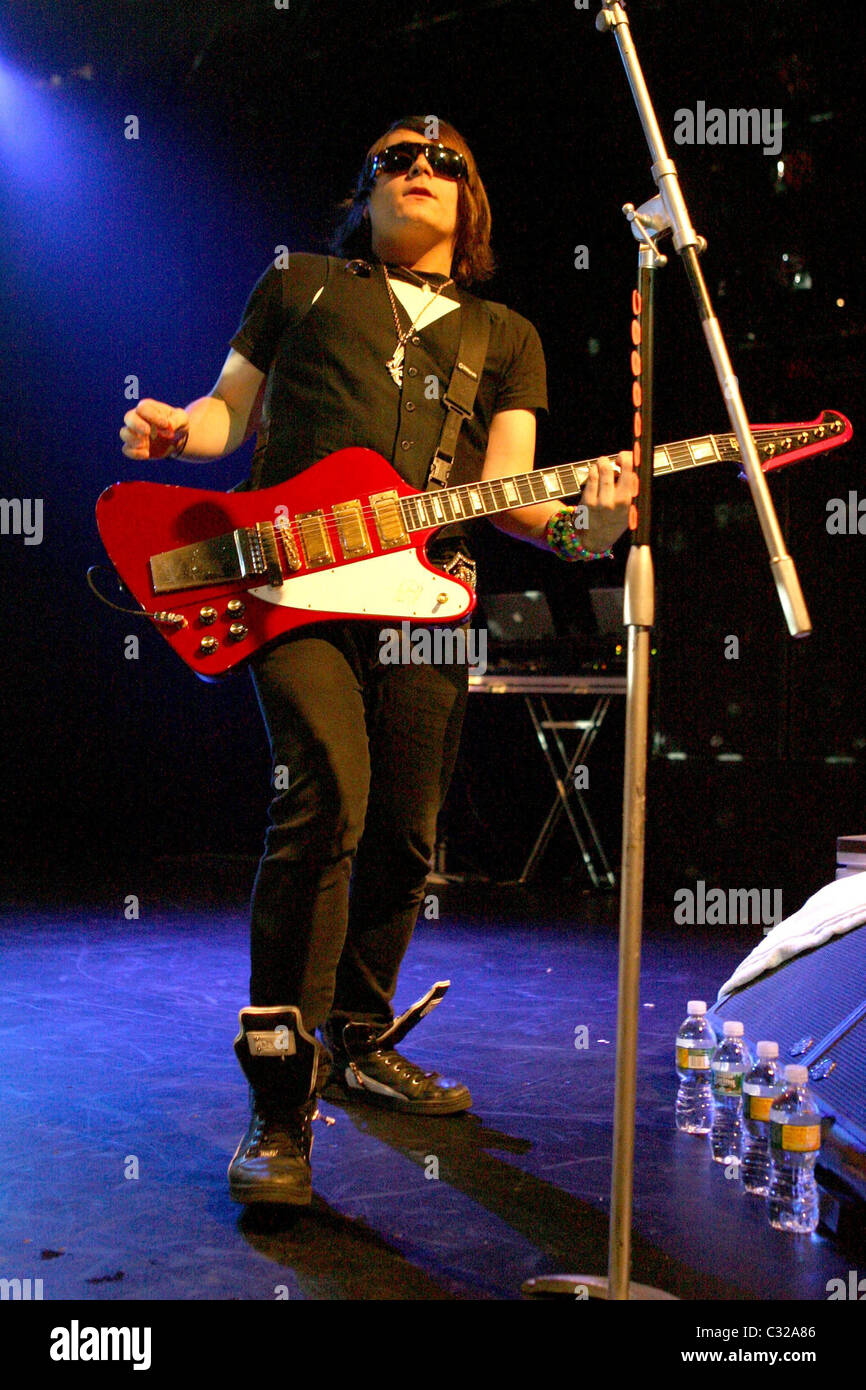 Metro Station performing live at Nokia Theatre in Times Square New York ...