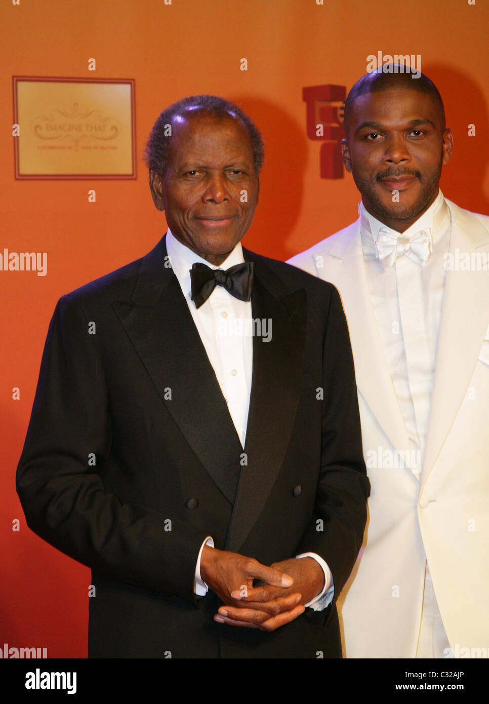 Sidney Poitier and Tyler Perry Tyler Perry unveils his new motion ...