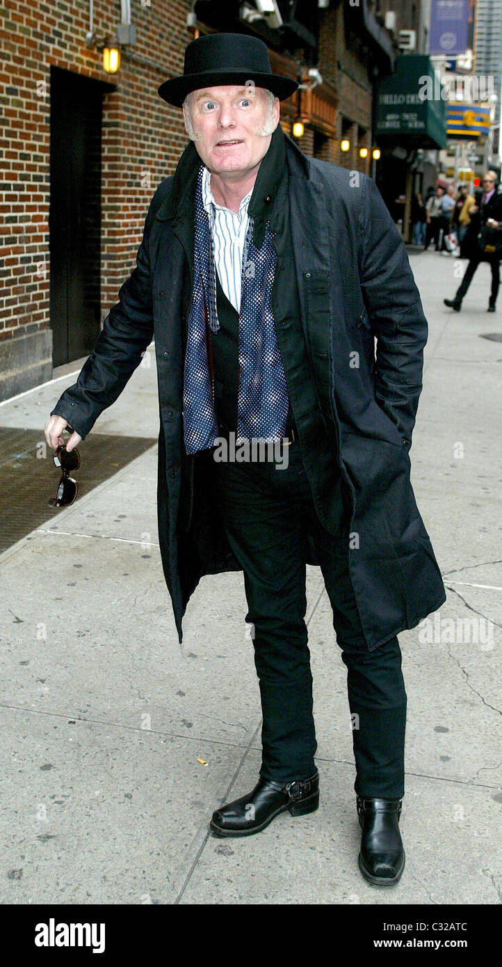 Martin Chambers outside the Ed Sullivan Theater for the 'Late Show With ...