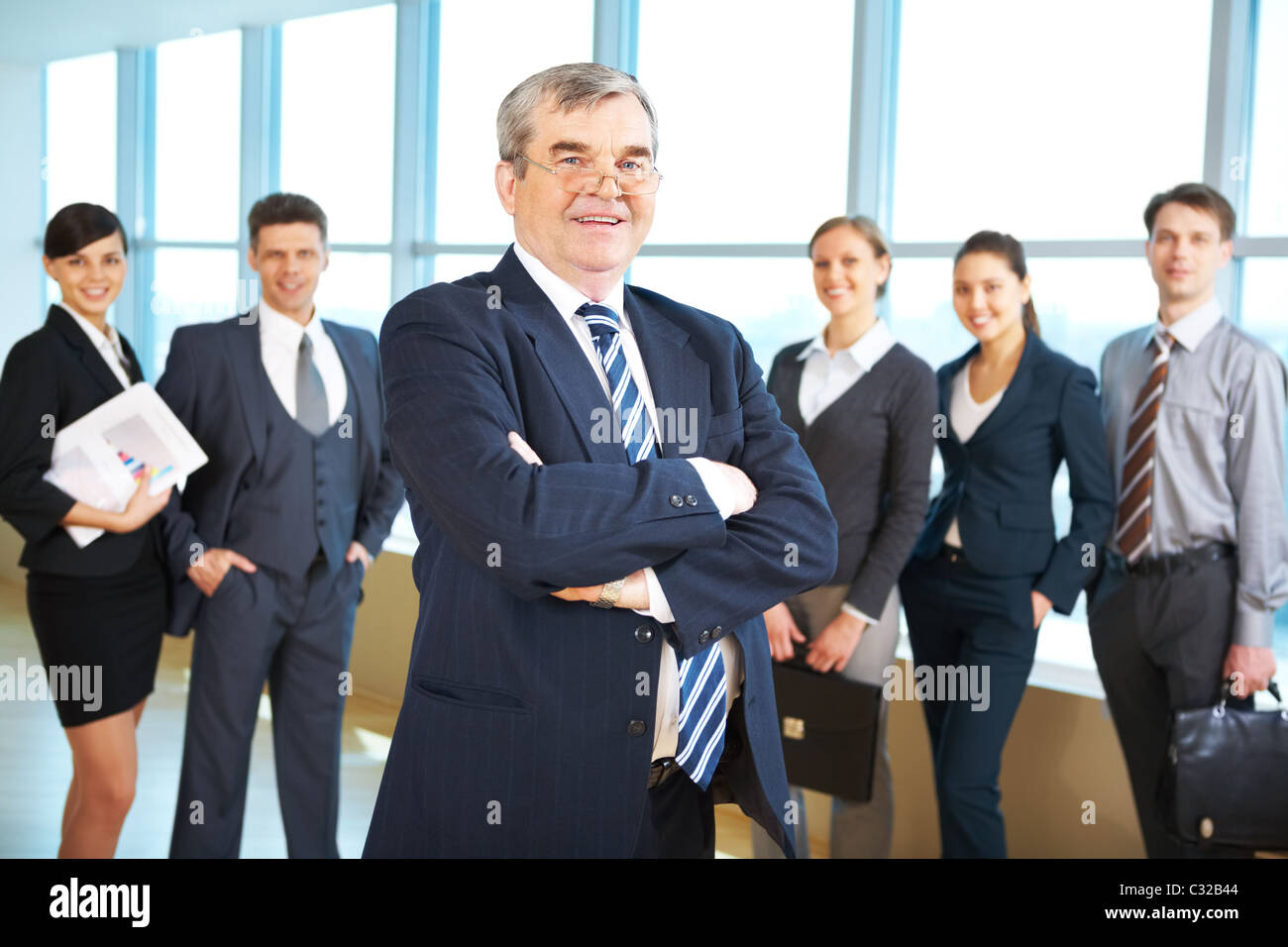 Several employees hi-res stock photography and images - Alamy