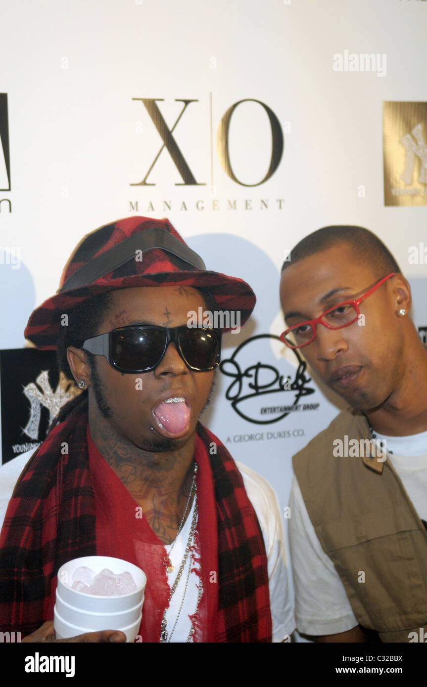 Lil Wayne and guest Lil Wayne celebrates his 26th birthday at Mansion ...