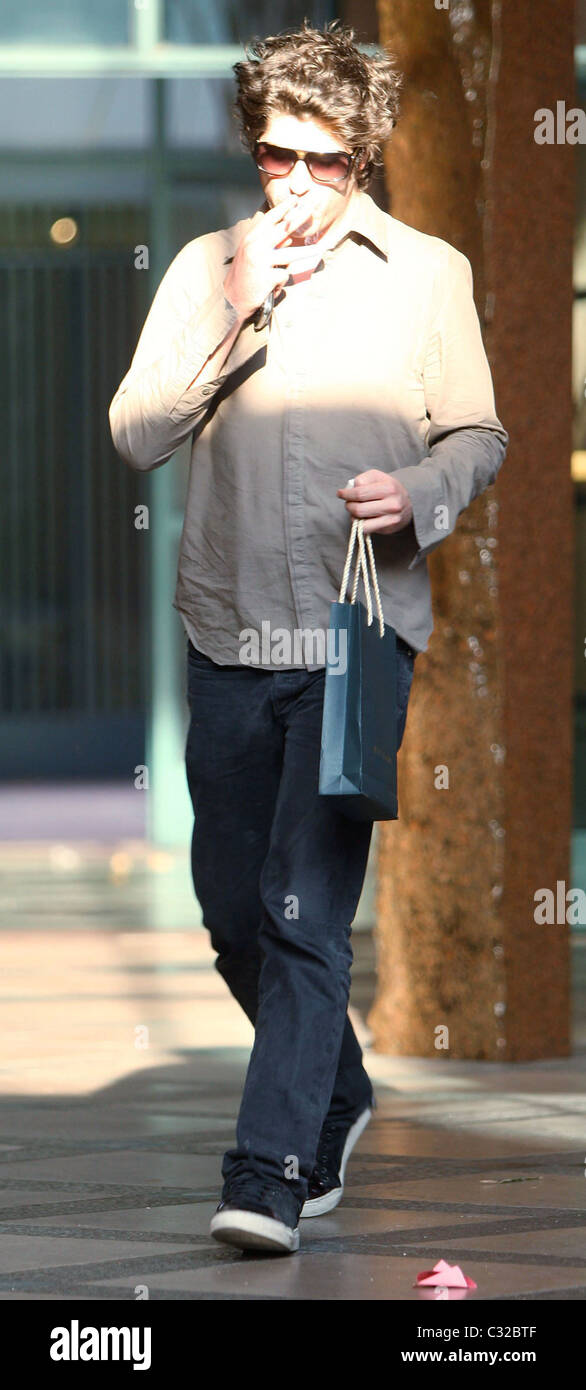 Brandon Davis leaving Anastasia Beverly Hills Salon after having his ...