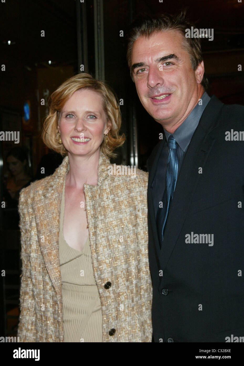 Cynthia Nixon and Chris Noth Opening Night of 'Frank Langella - A Man ...