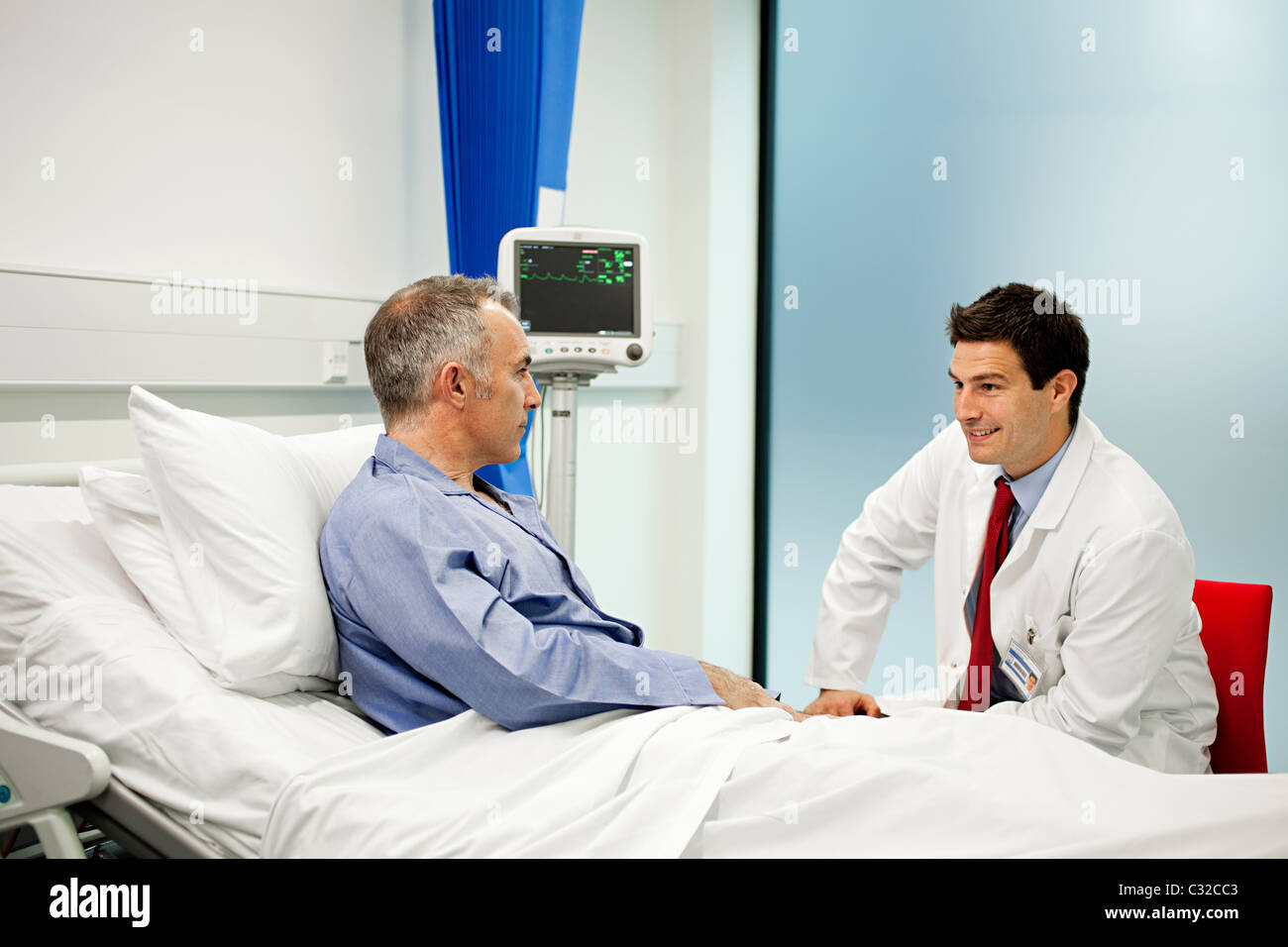 Male Patient Hospital Bed High Resolution Stock Photography and Images ...