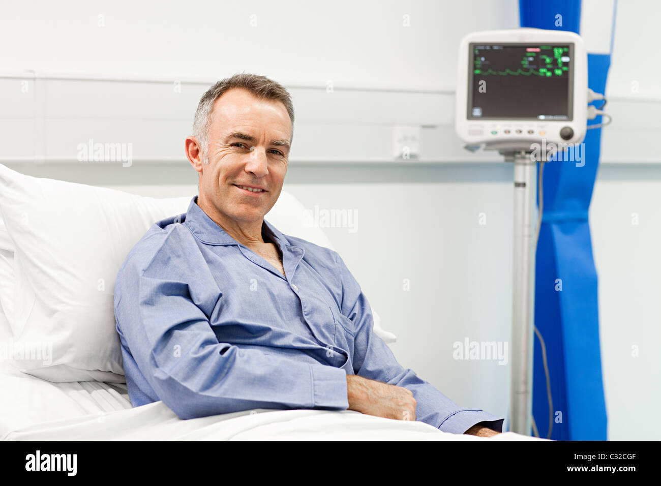 Mature male patient Stock Photo - Alamy