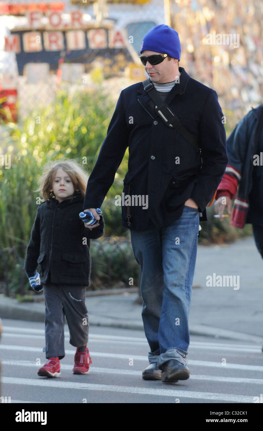 Matthew Broderick Walking His Son High Resolution Stock Photography and ...